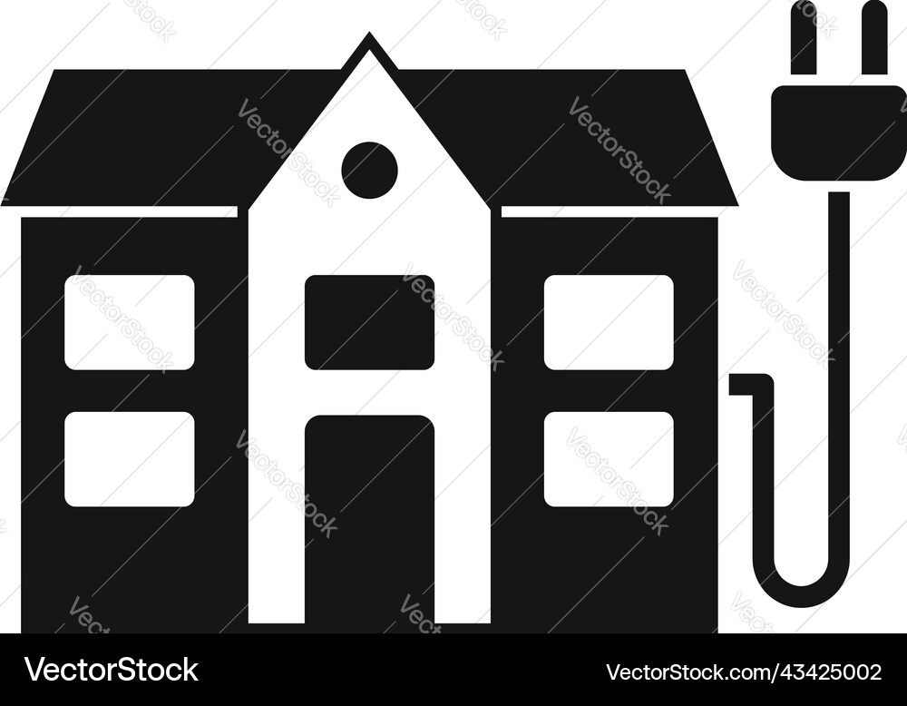 House smart consumption icon simple money Vector Image