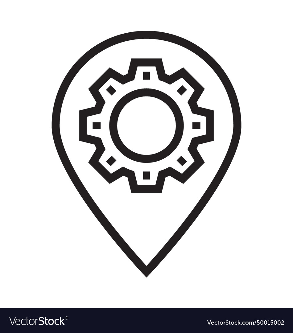 Map setting icon Royalty Free Vector Image - VectorStock