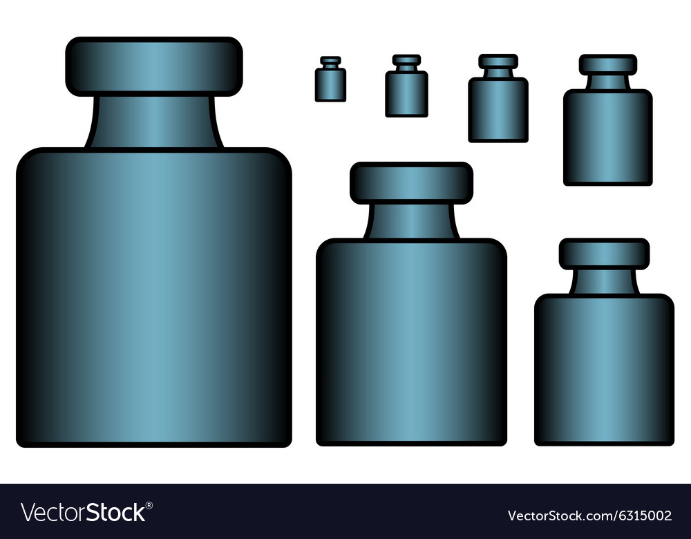 Weights Royalty Free Vector Image - VectorStock
