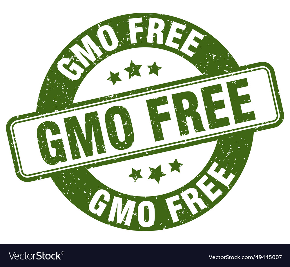 Gmo free stamp gmo free label round grunge sign Vector Image