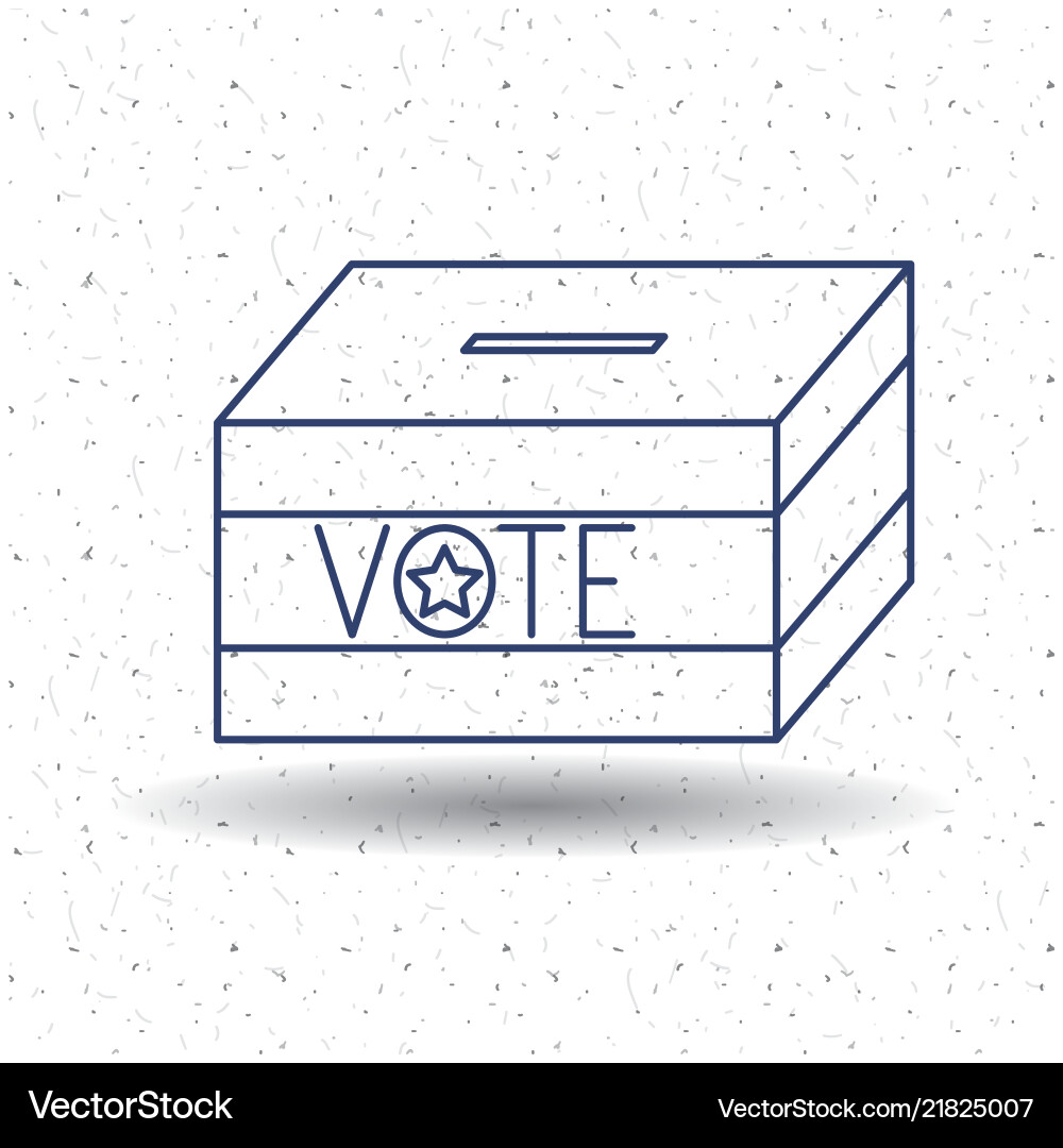 Isolated box of vote concept Royalty Free Vector Image