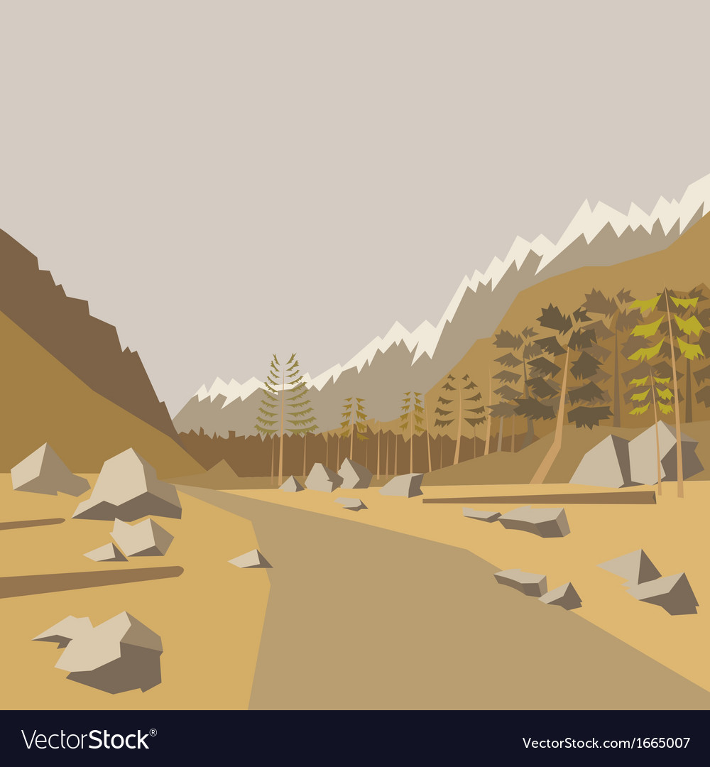 Mountain background Royalty Free Vector Image - VectorStock