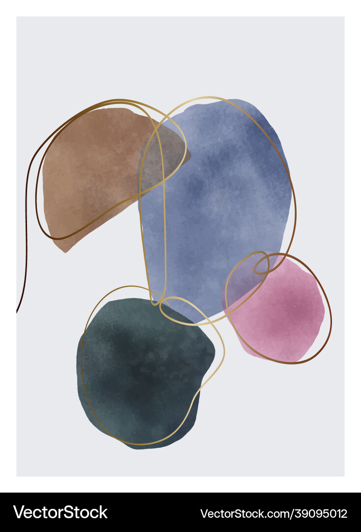 Abstract contemporary modern trendy set Royalty Free Vector