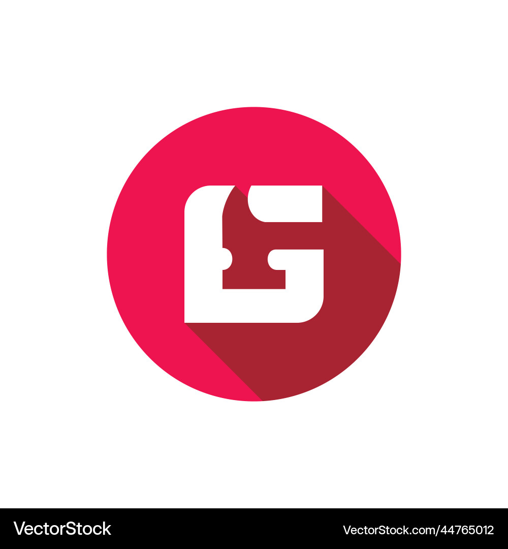 Hammer and letter g logo icon design flat Vector Image