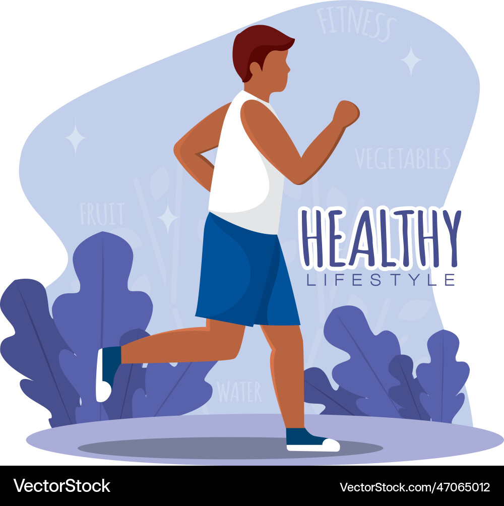 Isolated cute boy healthy abstract character Vector Image