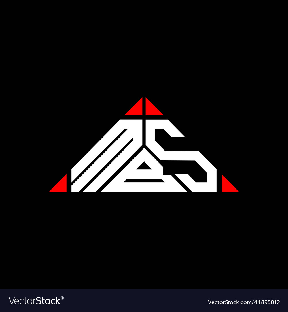 Mbs letter logo creative design with graphic Vector Image