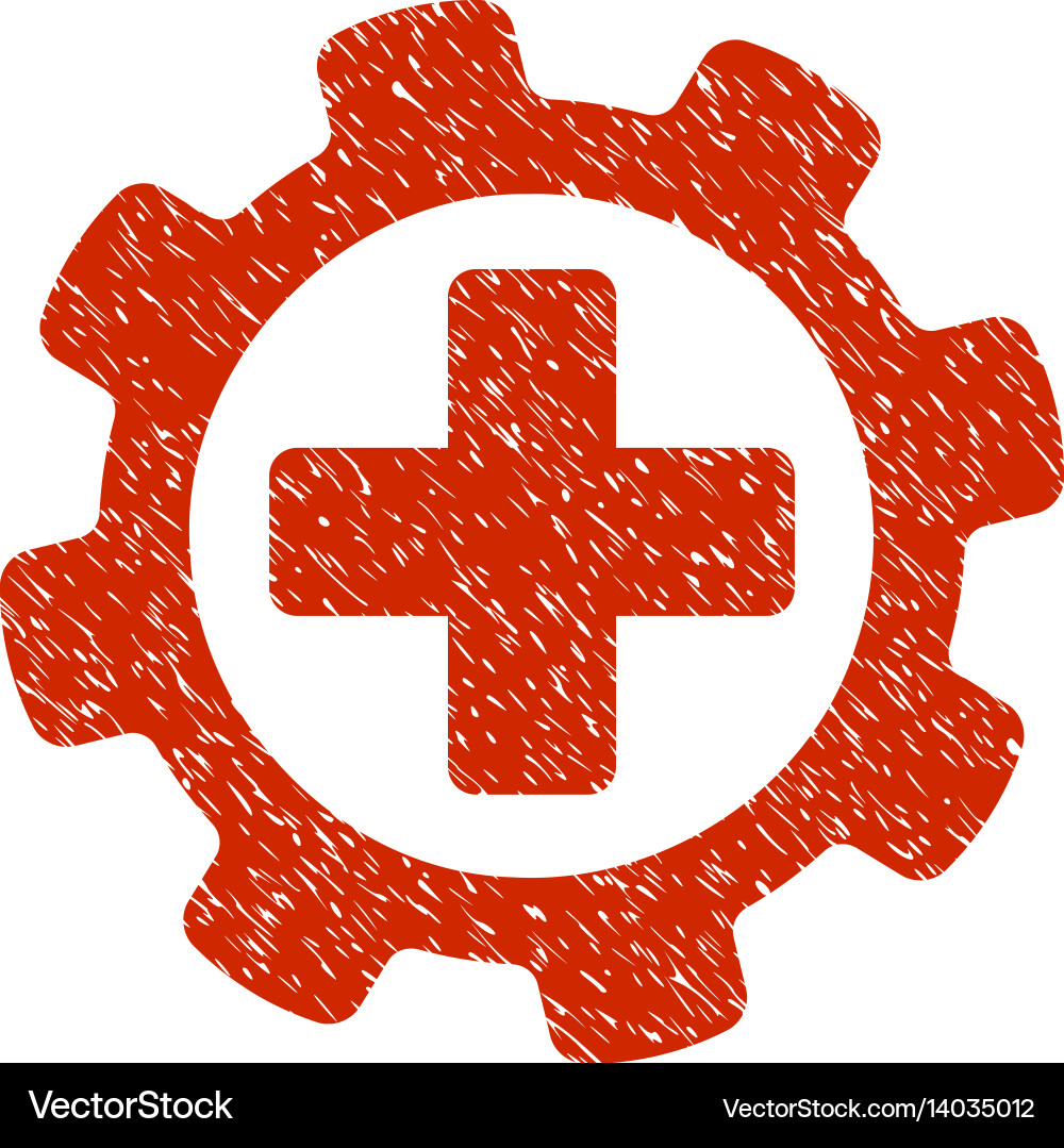 Medical settings grunge icon Royalty Free Vector Image
