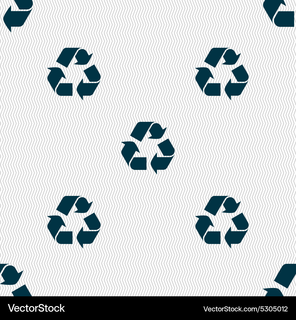 Processing icon sign seamless pattern Royalty Free Vector