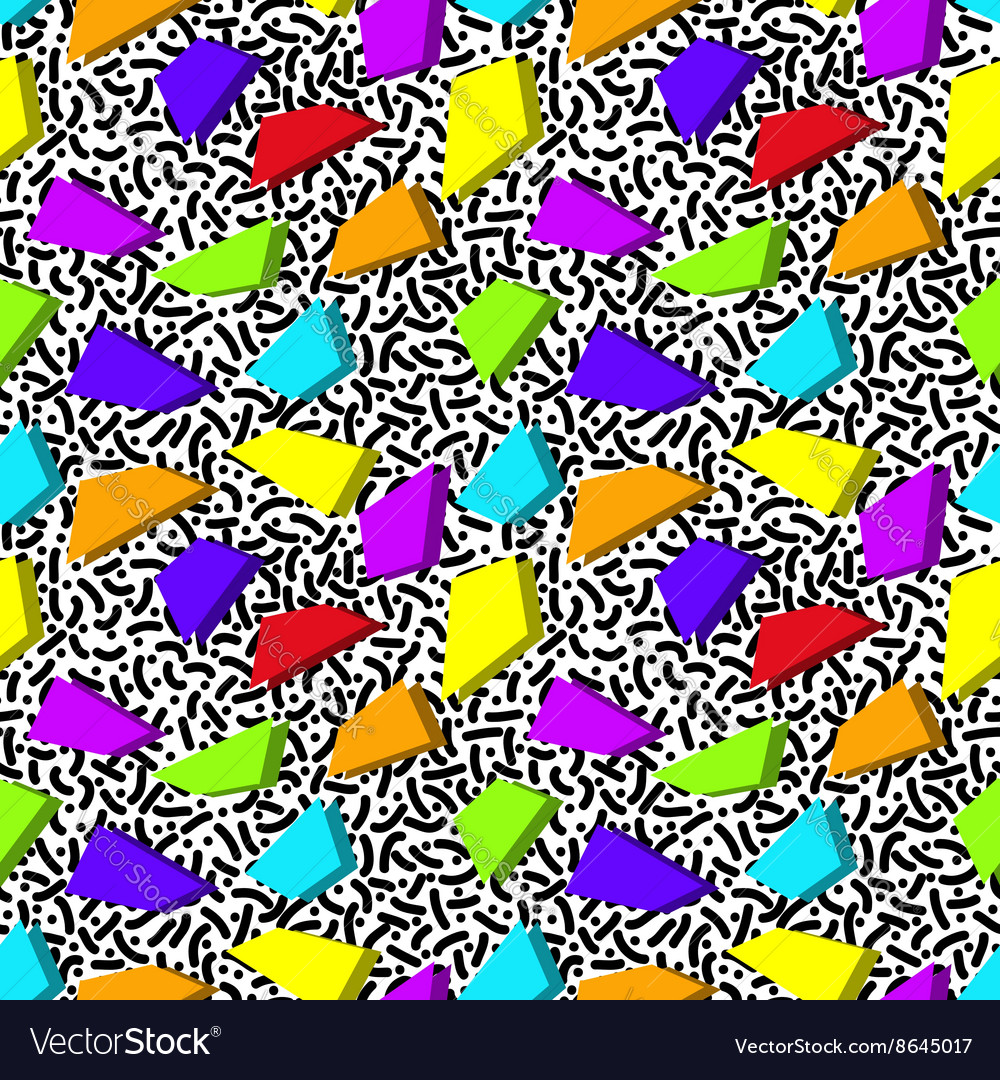 Bright rainbow abstract seamless pattern in style Vector Image