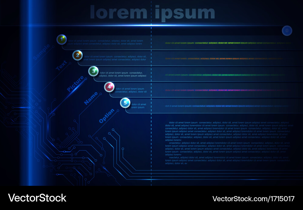 Brochure technologies Royalty Free Vector Image