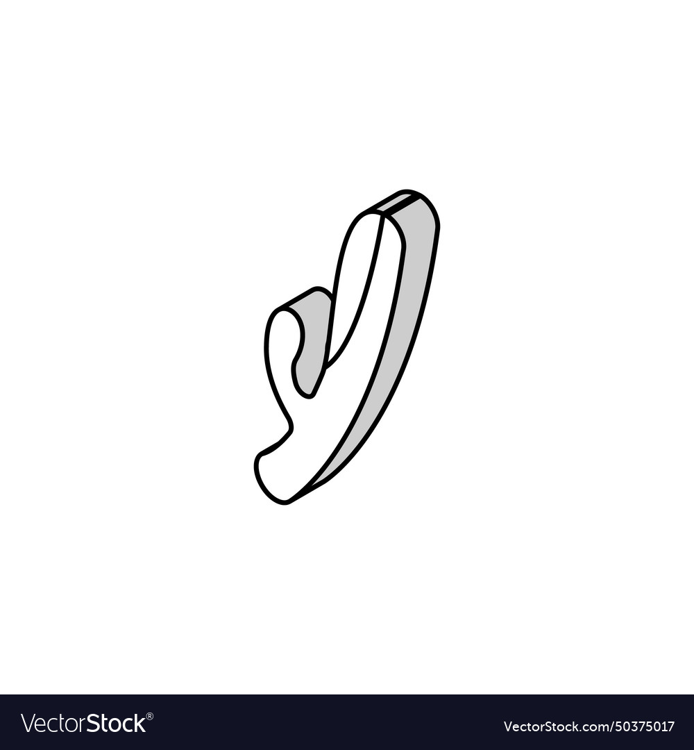 Dildo Sex Toy Isometric Icon Royalty Free Vector Image