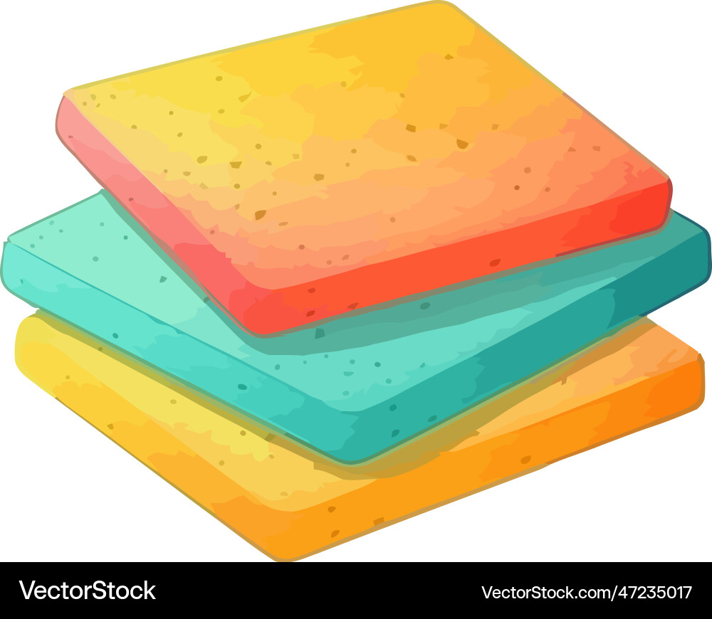Multi colored stack pillows Royalty Free Vector Image