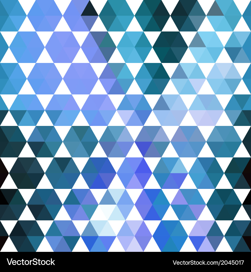 Retro blue pattern of geometric shapes Royalty Free Vector