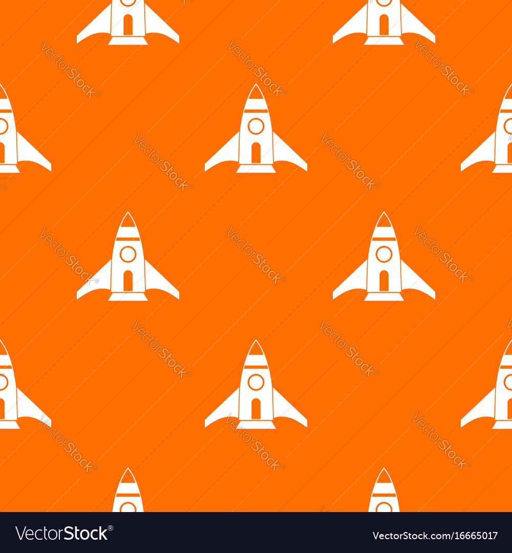 Rocket pattern seamless Royalty Free Vector Image