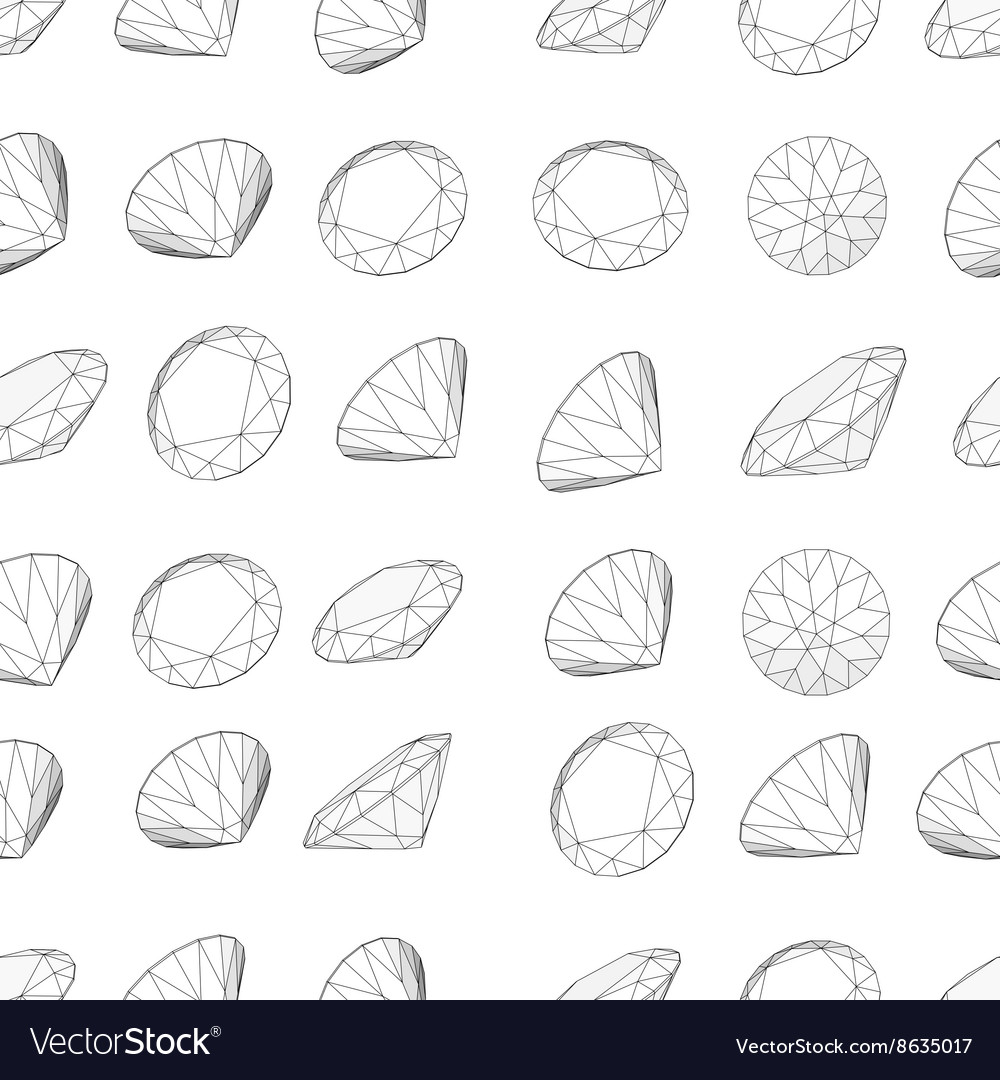 Seamless diamond pattern Royalty Free Vector Image