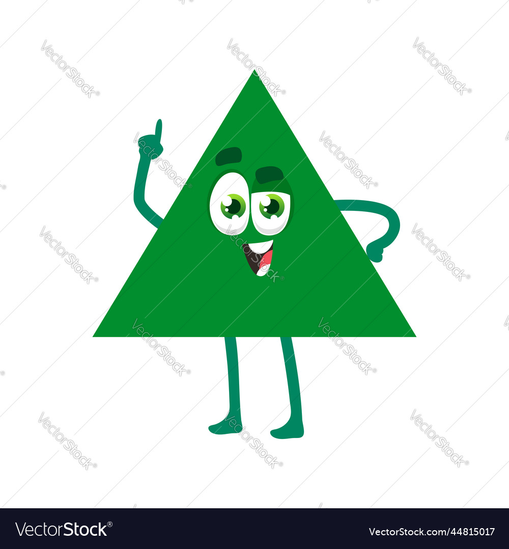 Triangle character triangular geometric shape Vector Image Triangle character triangular geometric shape Vector Image