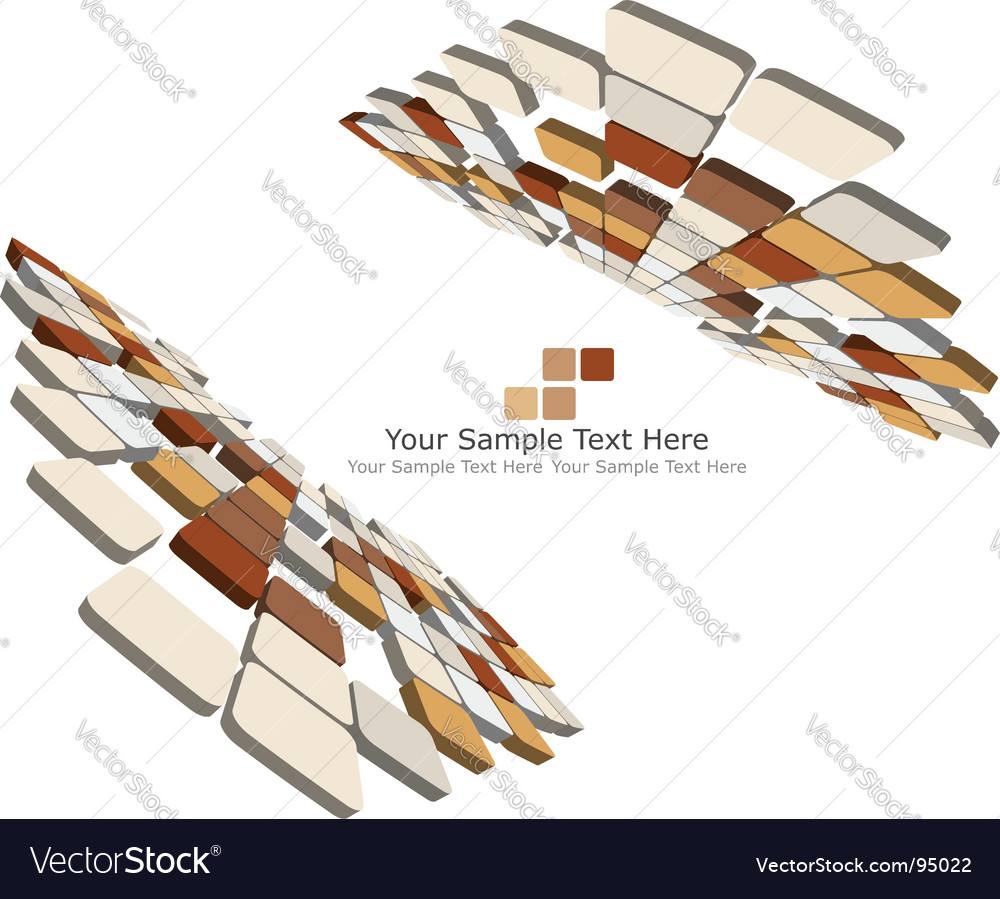 3d checked background Royalty Free Vector Image