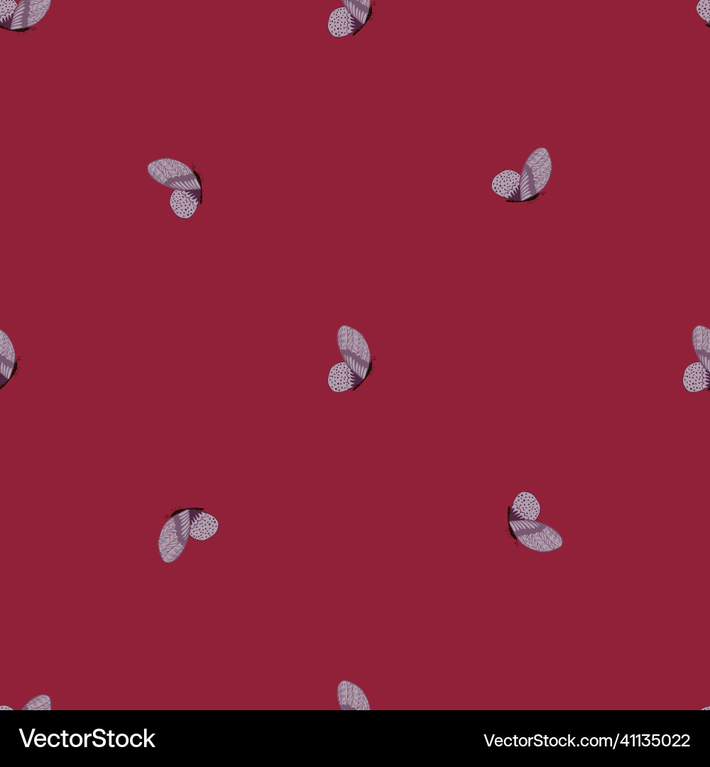 Butterfly pattern seamless in freehand style cute Vector Image