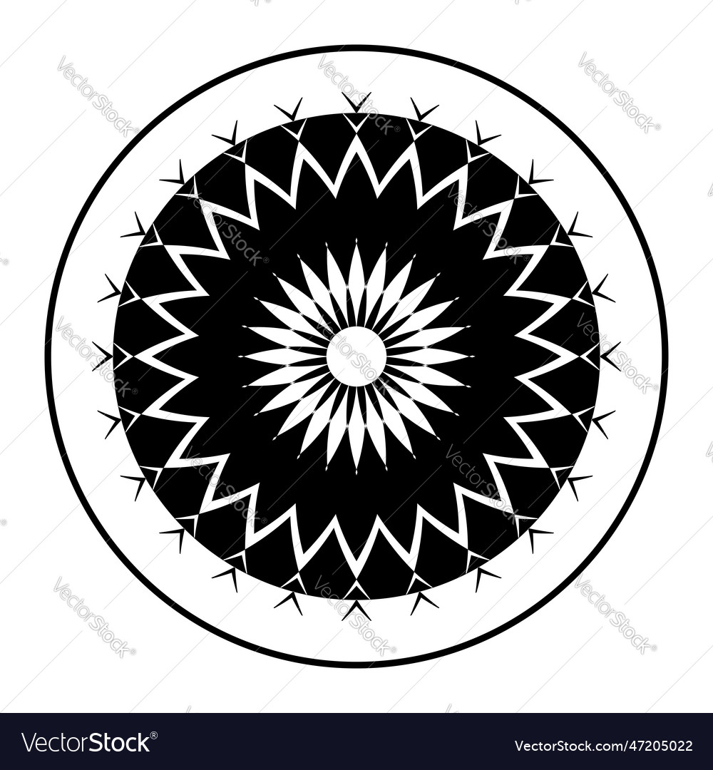 Circular radial pattern Royalty Free Vector Image
