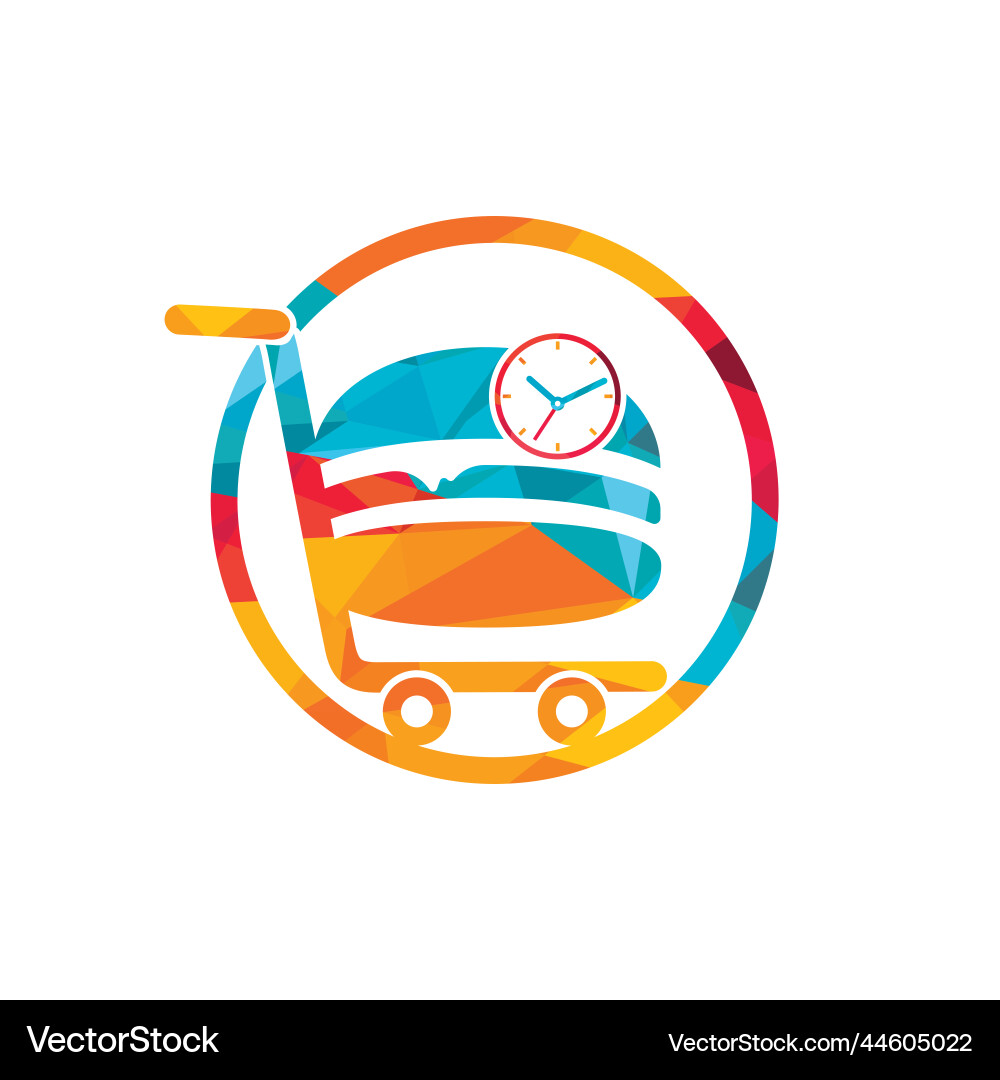 Food delivery logo design template Royalty Free Vector Image