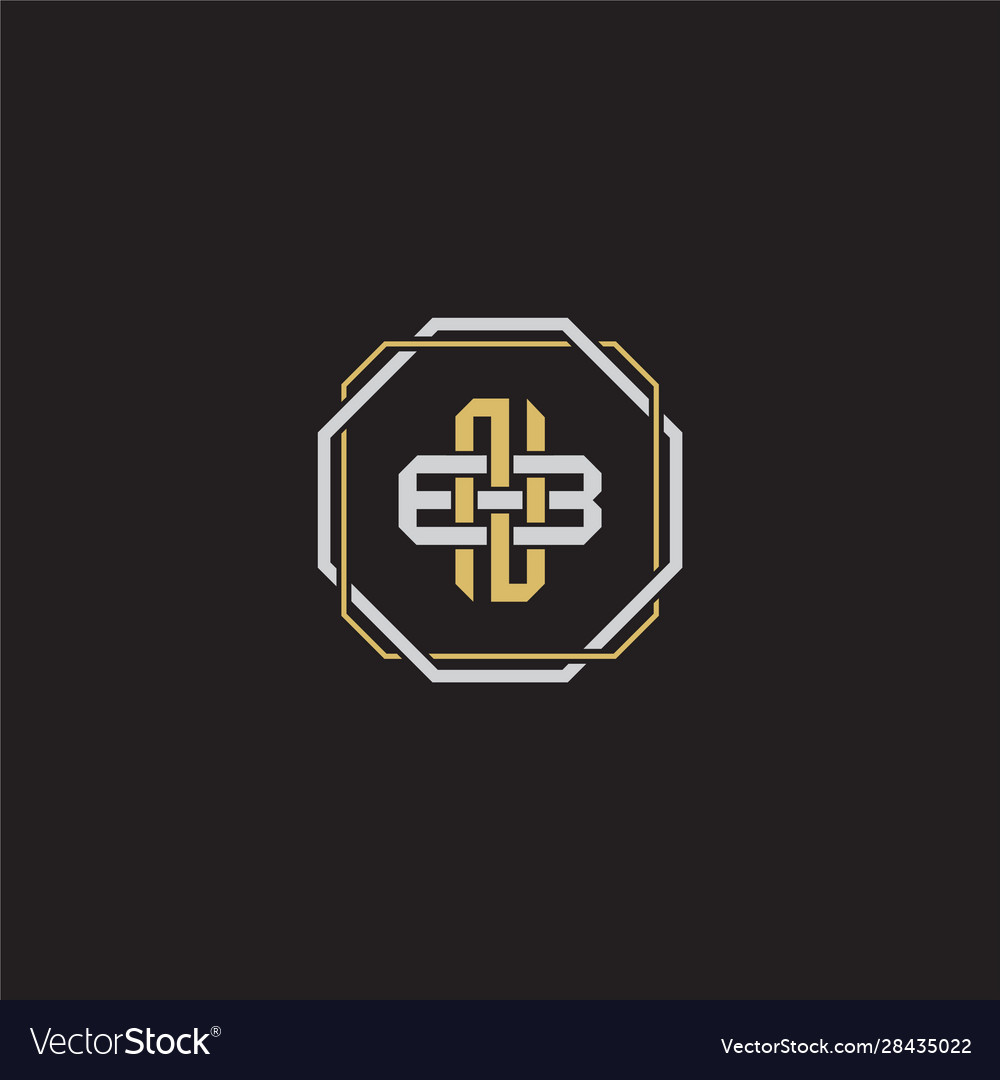 Initial letter overlapping interlock logo Vector Image