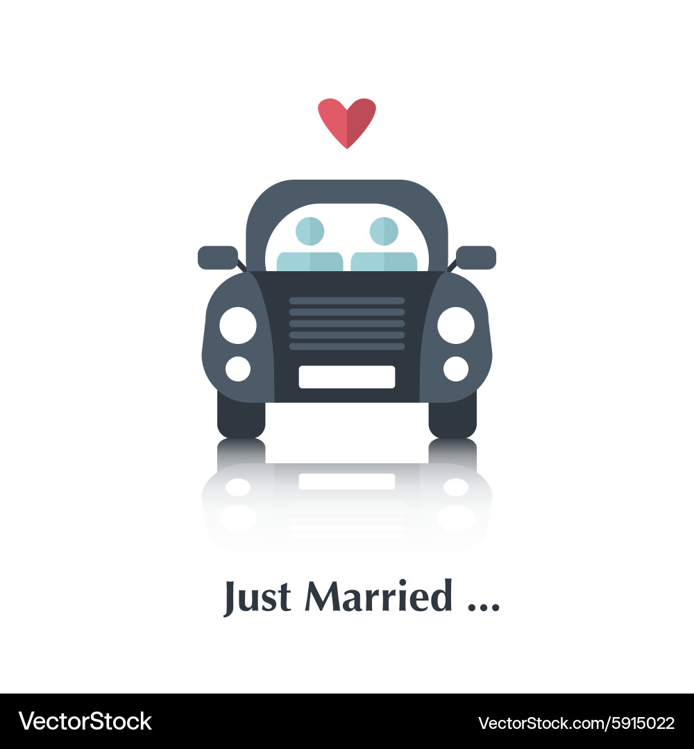 Just married Royalty Free Vector Image - VectorStock