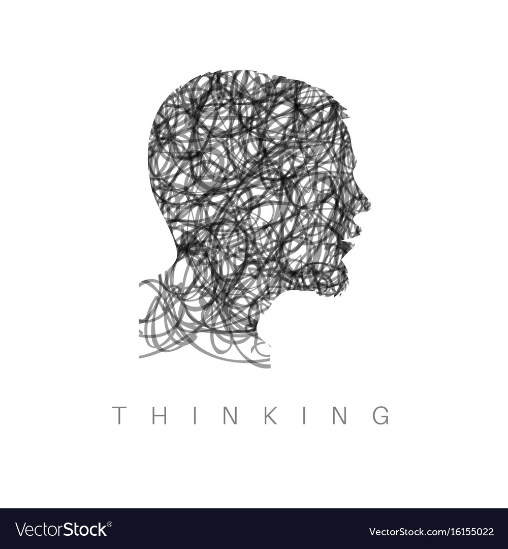 Thinking concept Royalty Free Vector Image - VectorStock