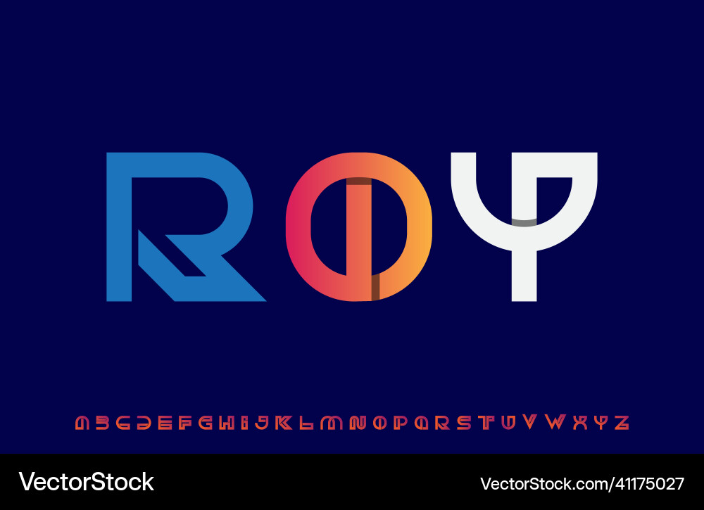 Alphabet capital letter typeface Royalty Free Vector Image