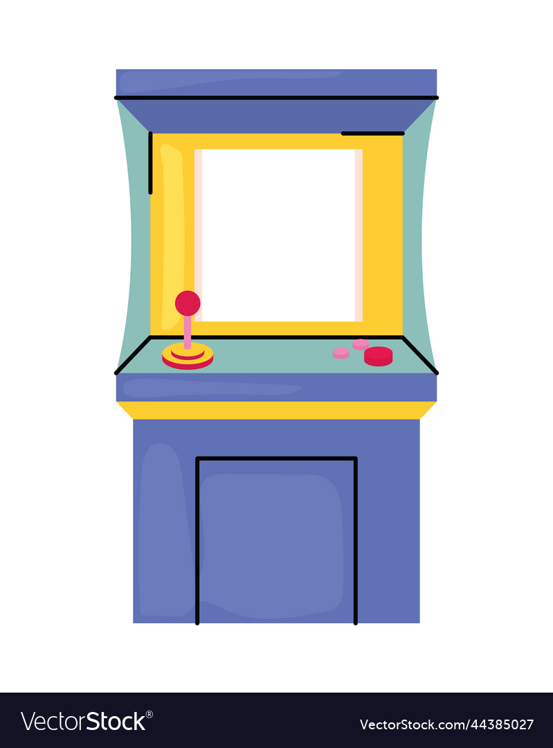 Arcade game machine Royalty Free Vector Image - VectorStock