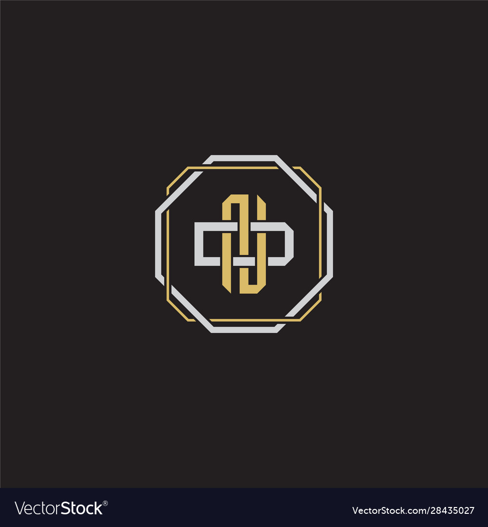 Initial letter overlapping interlock logo Vector Image