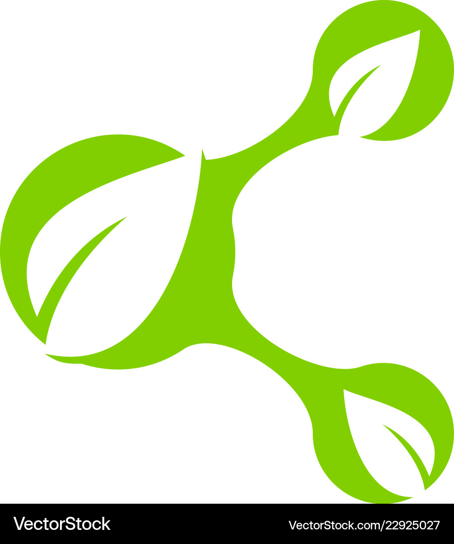 Leaf share logo icon design Royalty Free Vector Image