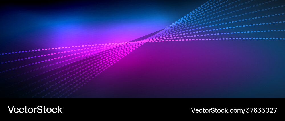 Neon shiny color background with light glowing Vector Image