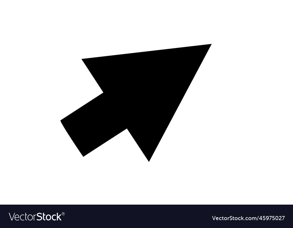 Pointer icon high quality image Royalty Free Vector Image