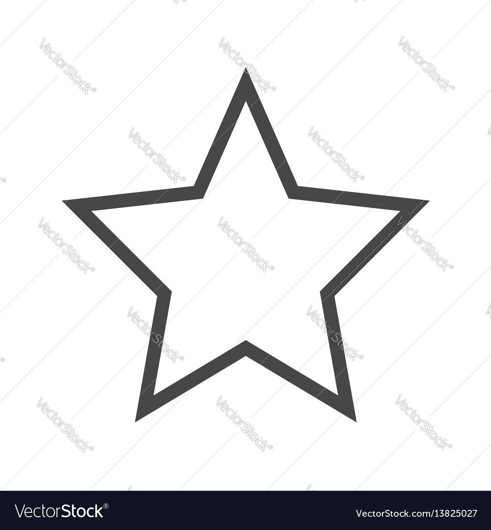 Star thin line icon Royalty Free Vector Image - VectorStock Star thin line icon Royalty Free Vector Image - VectorStock