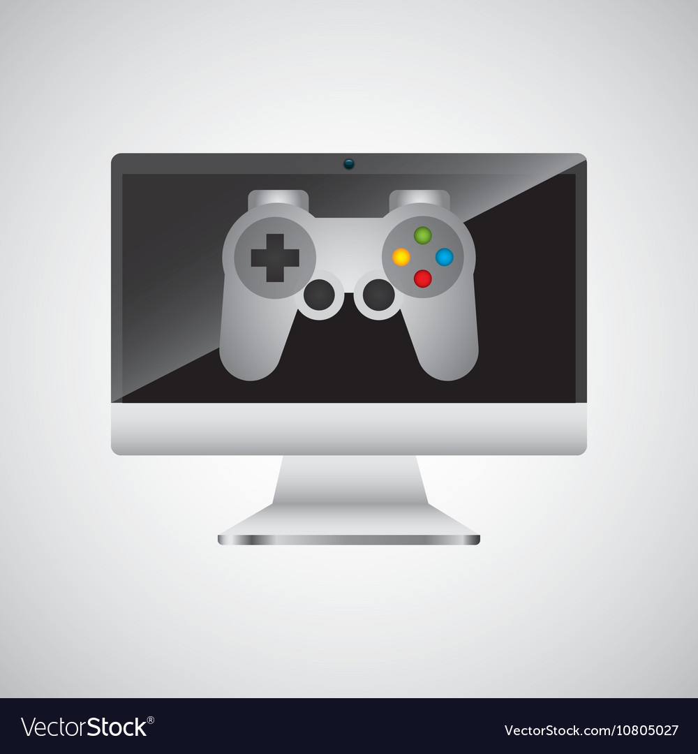 Video game control and display Royalty Free Vector Image
