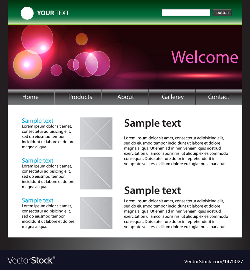 Website Royalty Free Vector Image - VectorStock