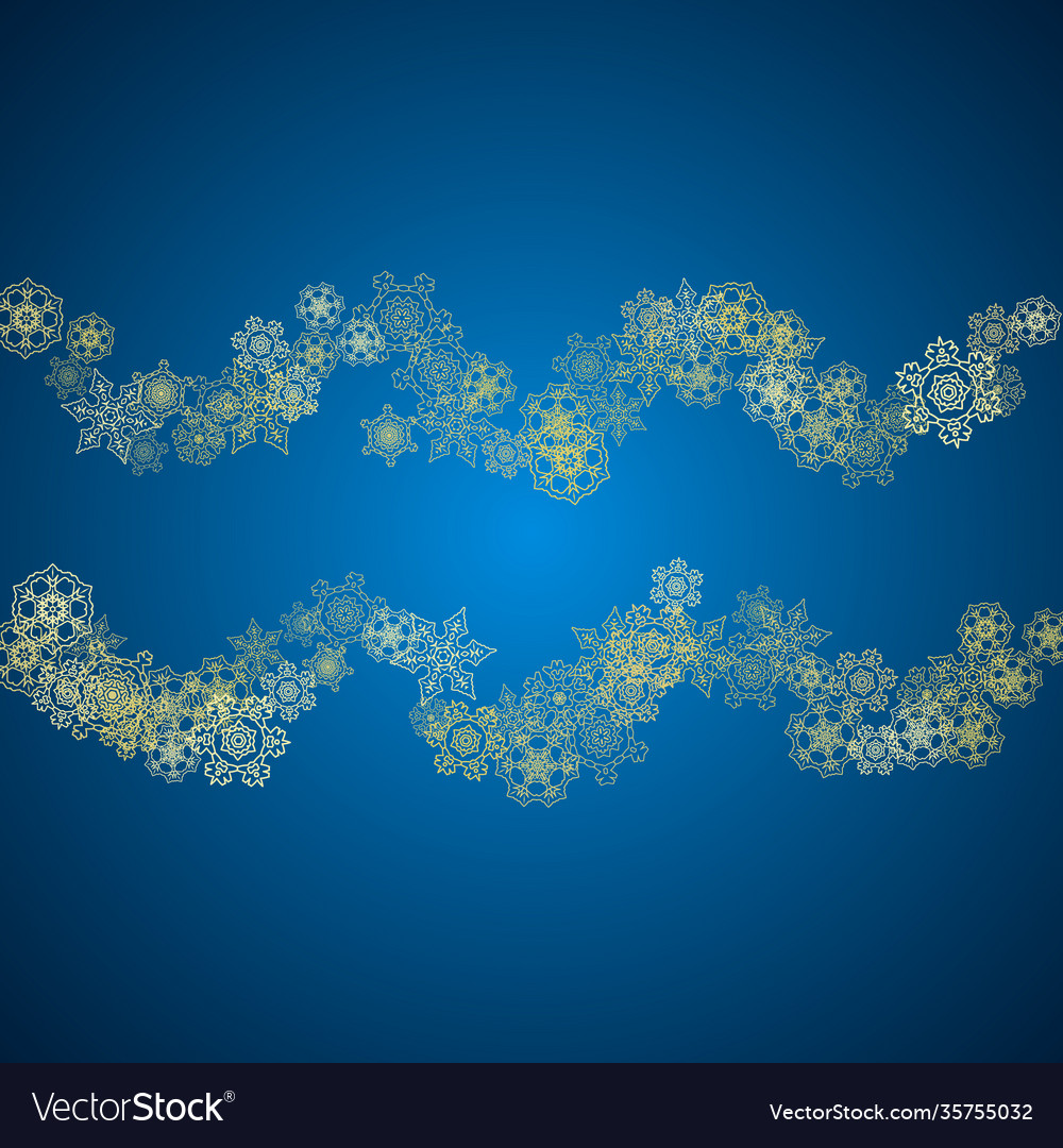 Christmas and new year snowflakes Royalty Free Vector Image