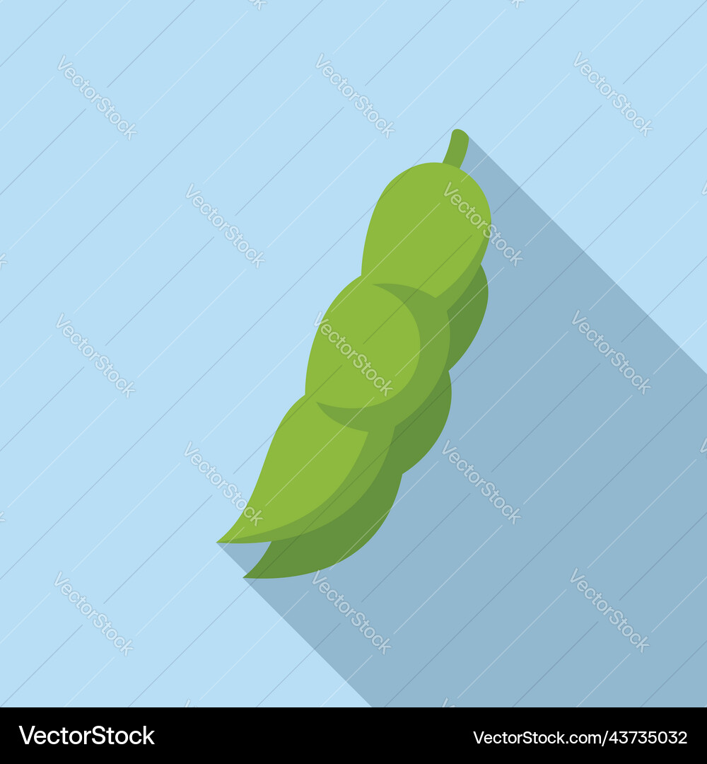 Gmo peas icon flat dna food Royalty Free Vector Image