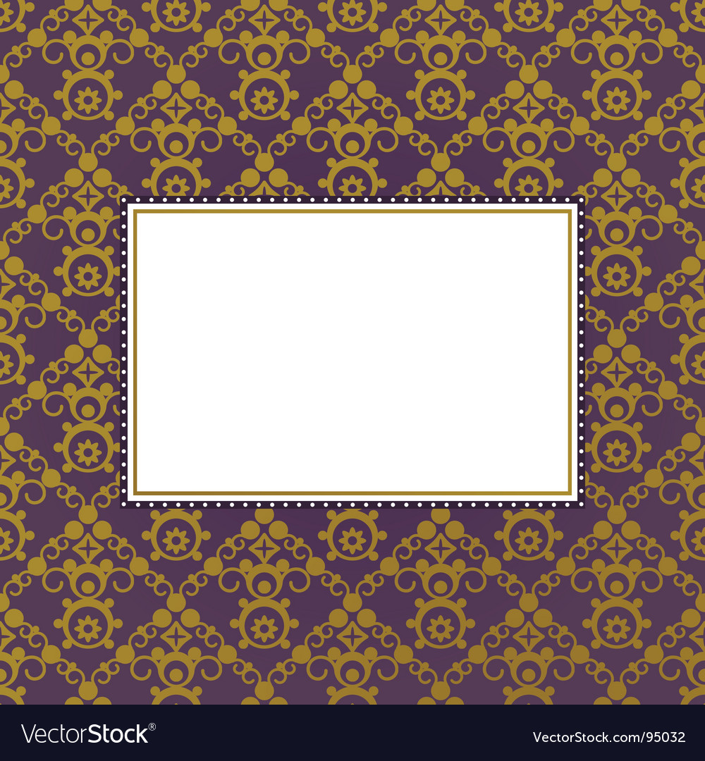 Gold frame background Royalty Free Vector Image