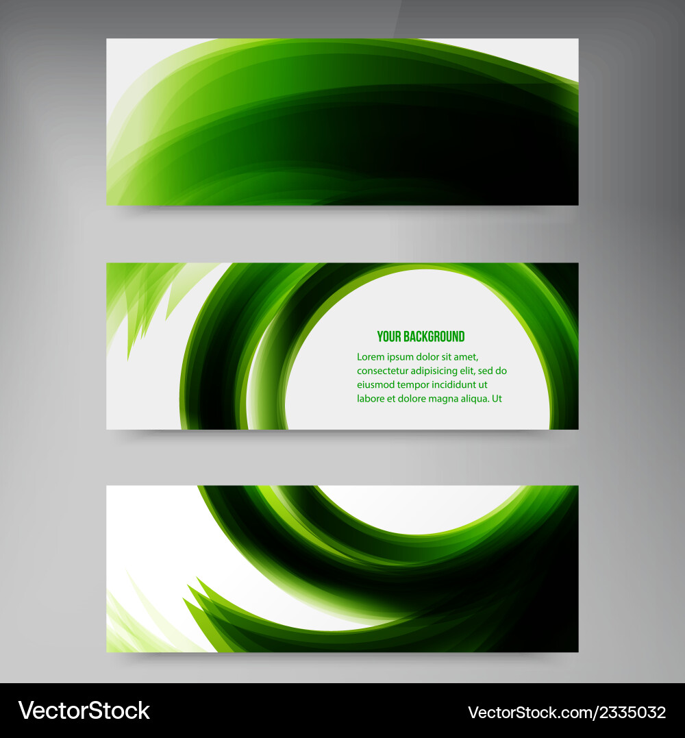Set of modern banners with lines Royalty Free Vector Image