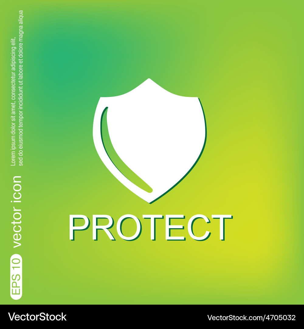 Shield a symbol of protection Royalty Free Vector Image