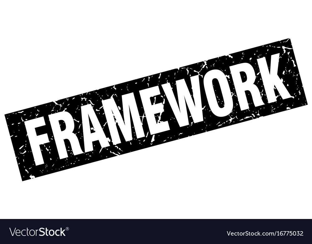 Square grunge black framework stamp Royalty Free Vector