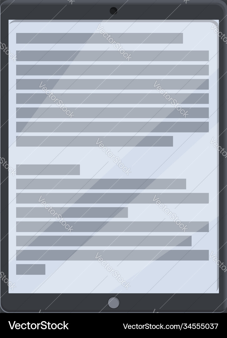 Ebook icon cartoon style Royalty Free Vector Image