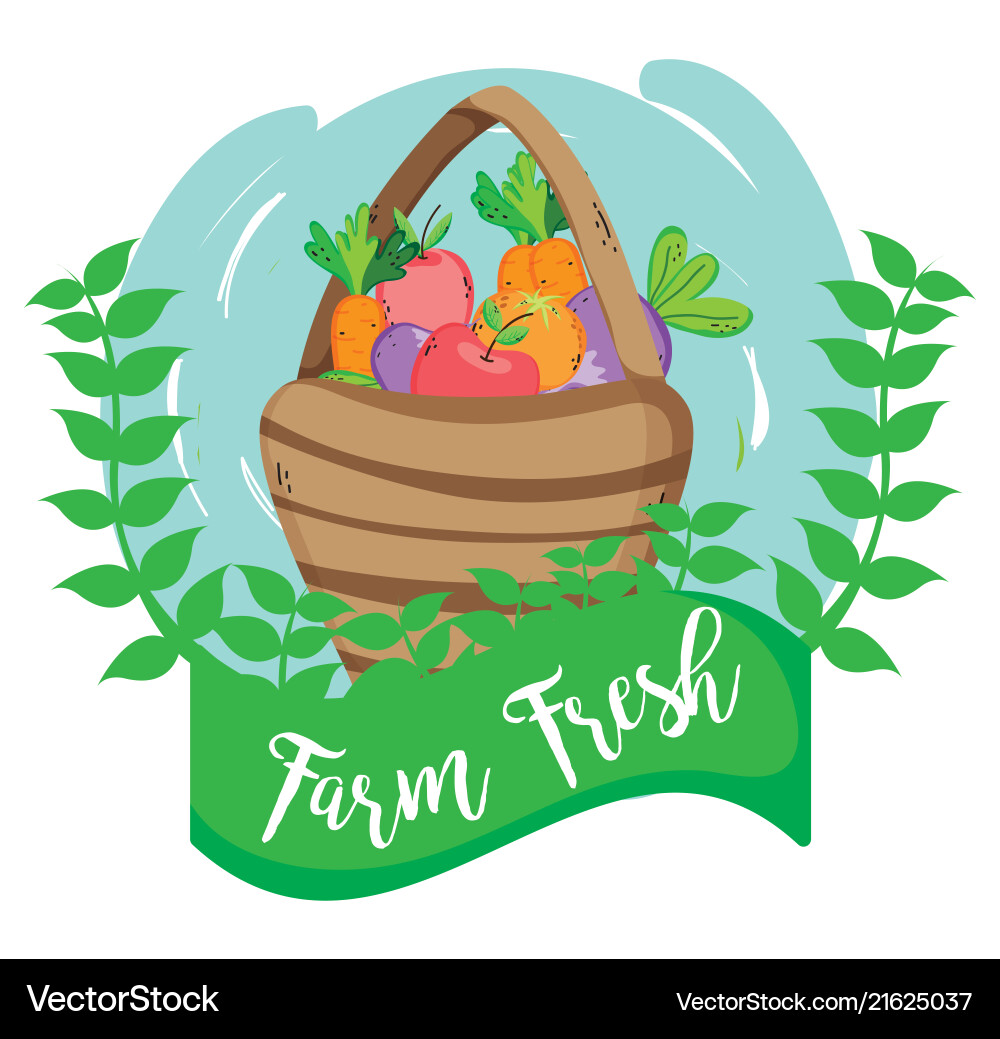Farm fresh cartoons Royalty Free Vector Image - VectorStock