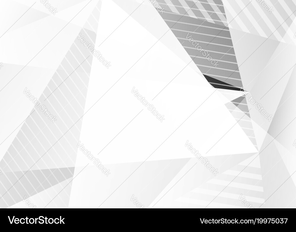 Gray and white color abstract geometric Royalty Free Vector