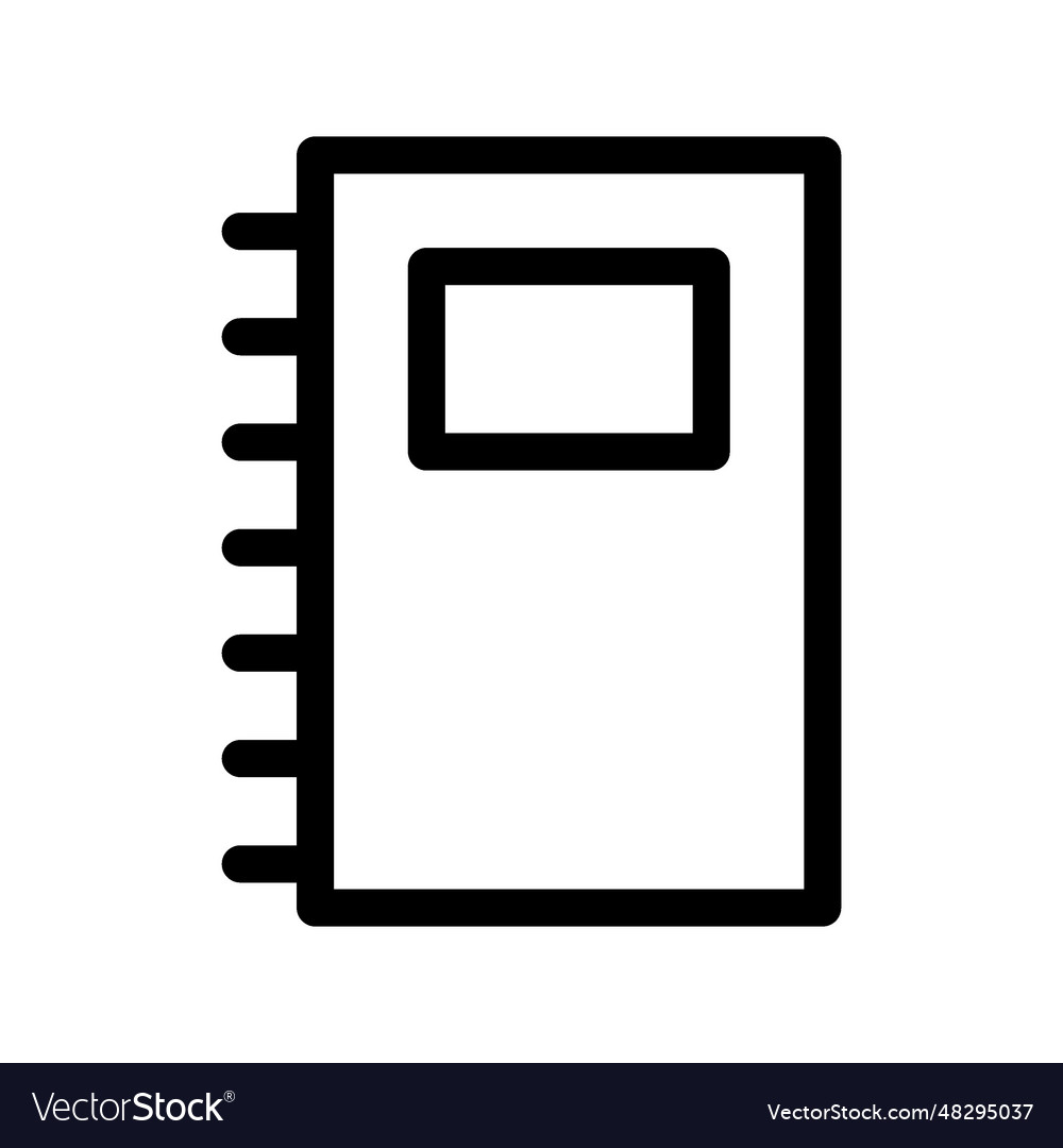 Notebook icon Royalty Free Vector Image - VectorStock