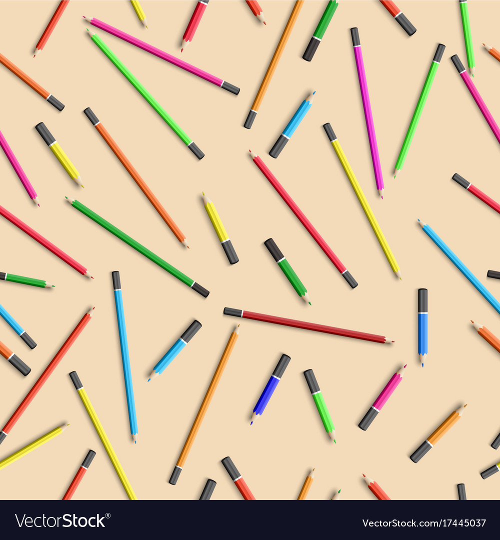 School learning seamless pattern Royalty Free Vector Image