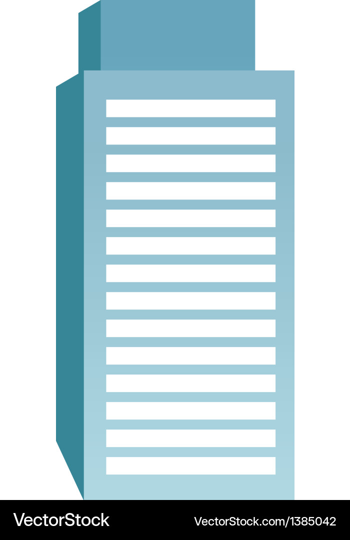 A view of building Royalty Free Vector Image - VectorStock