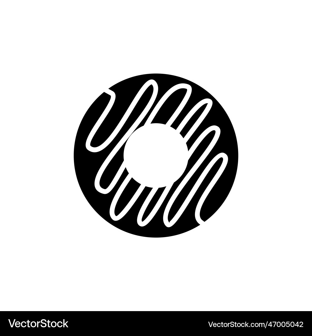 Donut icon doughnut icon donut logo Royalty Free Vector