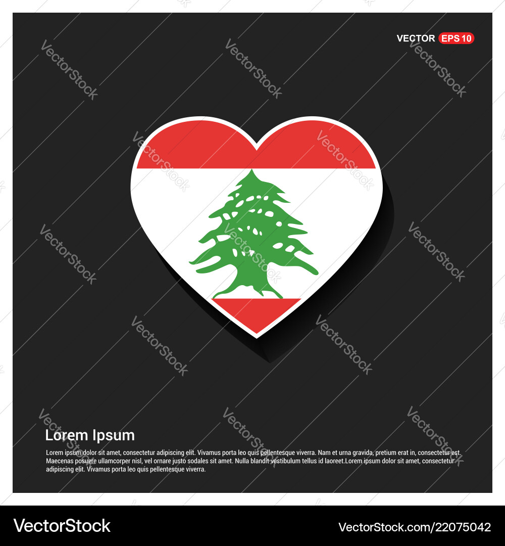 Lebanon independence day design Royalty Free Vector Image